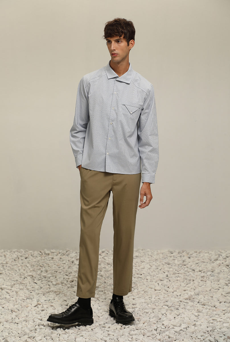 (S08BL) Cutaway Collar Regular Shirt – TRIM STUDIO
